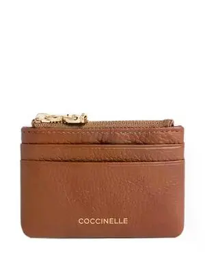 COCCINELLE Small C-me Softy Grained Card Holder - Brown