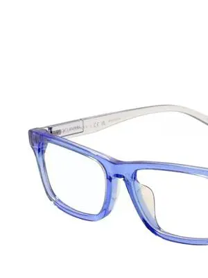 Armani Exchange Rectangle Frame Eyeglasses - Blue