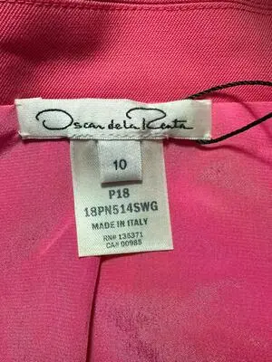 Oscar De La Renta Single-breasted Blazer With Notched Lapels
