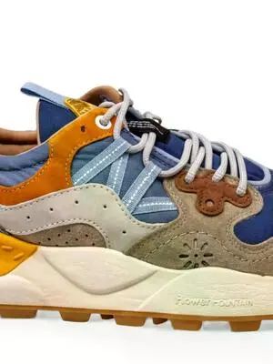 FLOWER MOUNTAIN Yamano Panelled Sneakers - Blue