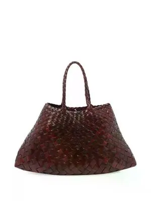 Dragon Diffusion Small Santa Croce Woven Leather Tote Bag