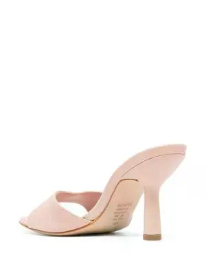 Schutz Mid-heel Leather Mules
