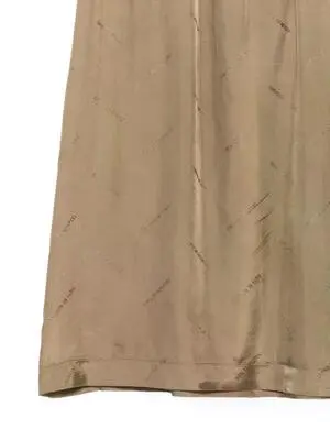 MAISON MARGIELA 2000s Logo-pattern Midi Skirt