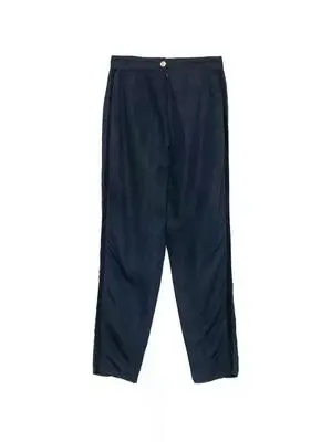 Versace 1980s Lace-trim Trousers