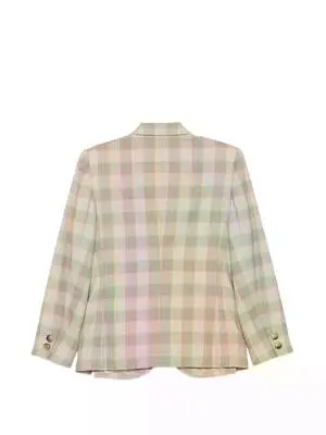 Valentino Garavani 1980s Check-pattern Single-breasted Jacket