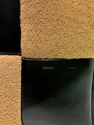 Khaite Patchwork Shearling-panel Tote Bag