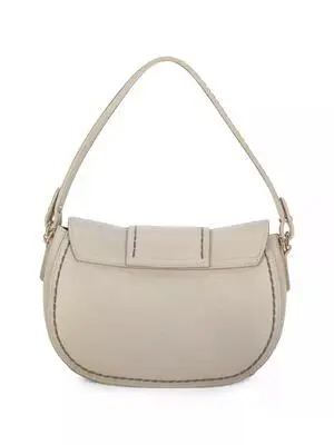 VISONA` Visona Contrast-stitch Shoulder Bag