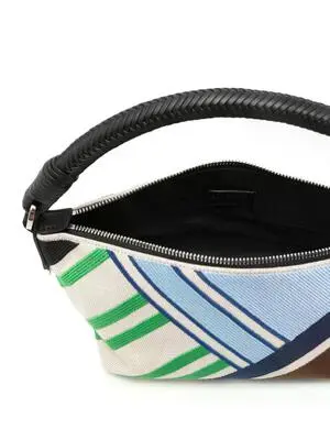Loewe Striped Woven Tote Bag