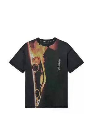 PURPLE BRAND Zut Alors Distressed T-shirt