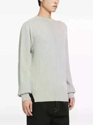 Rick Owens Fisherman Ribbed-knit Crew-neck Sweater