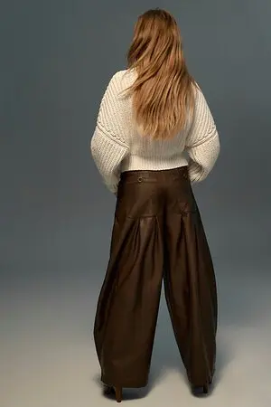 Free People Right Turn Vegan Leather Trousers At