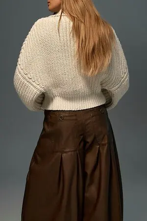 Free People Right Turn Vegan Leather Trousers At