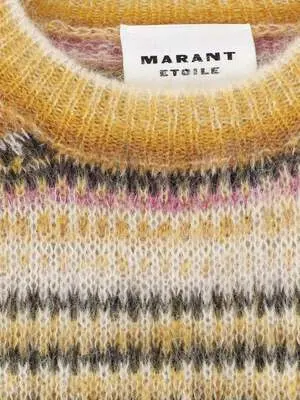 MARANT ETOILE Mohair Blend Striped Sweater - Multicolor
