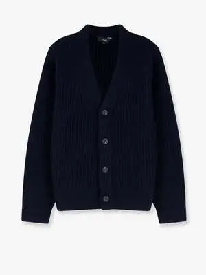 Vince Merino Wool Blend Cardigan - Blue