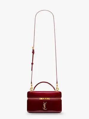 Saint Laurent Patent Leather Vanity Bag - Red