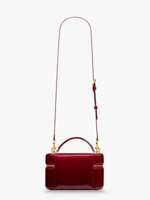 Saint Laurent Patent Leather Vanity Bag - Red