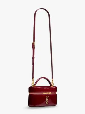 Saint Laurent Patent Leather Vanity Bag - Red