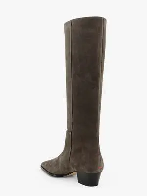 AeydĒ Suede Squared Toe Boots