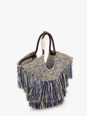 Zimmermann Goldentime Raffia Handbag