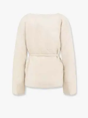 Soft Goat Cashmere Belted Cardigan