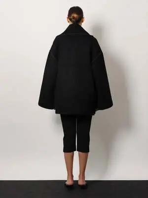 TOTEME Embroidered Scarf Jacket In Wool Blend