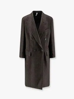 HEVO Martina Franca Wool Blend Coat - Black