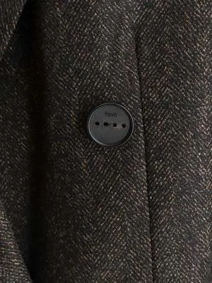 HEVO Martina Franca Wool Blend Coat - Black