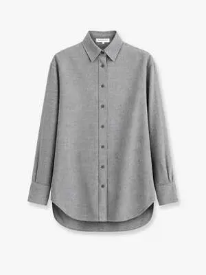 THE FRANKIE SHOP Peri Cotton Shirt - Grey