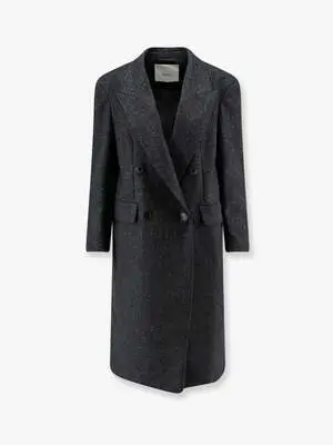 HEVO Martina Franca Wool Blend Coat - Grey