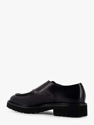 DOUCAL'S Leather Double Buckle Loafers