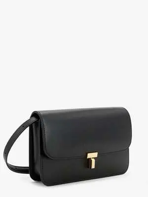 TOTEME T-lock Leather Crossbody Bag