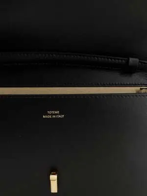 TOTEME T-lock Leather Crossbody Bag