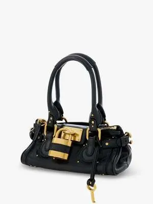 Chloé Paddington Small Leather Handbag With Oversized Lock