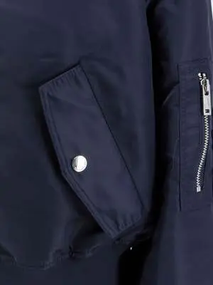 THE FRANKIE SHOP Nylon Crop Bomber Jacket