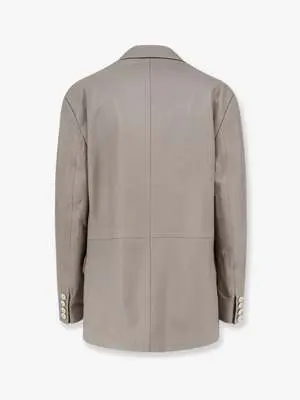 ALYSI Leather Blazer