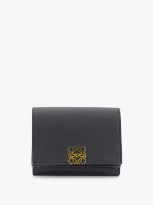 Loewe Anagram Tri-fold Leather Wallet