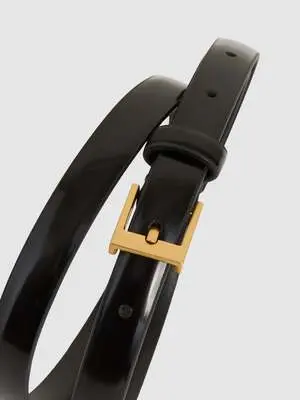 REISS Thin Leather Belt