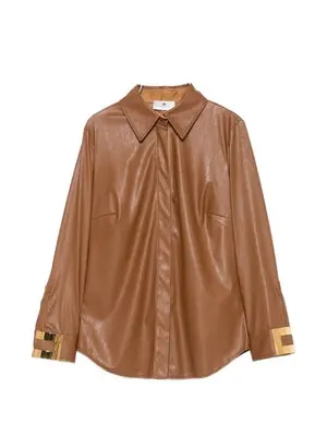 Elisabetta Franchi Faux-leather Shirt