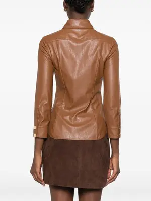 Elisabetta Franchi Faux-leather Shirt