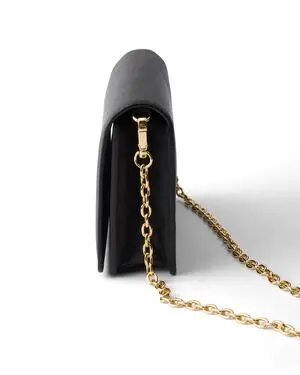 Prada Saffiano Leather Mini Bag With Chain Strap
