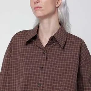 CORDERA Checked Cotton Oversized Shirt
