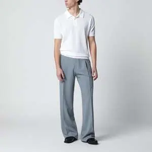 ROBERTO COLLINA Openwork Cotton Polo