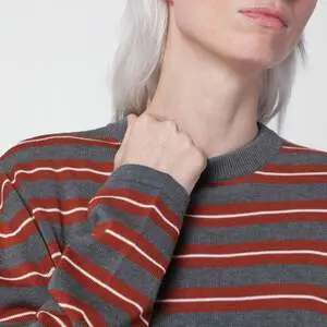 CORDERA Oversized Striped Organic Cotton Sweater