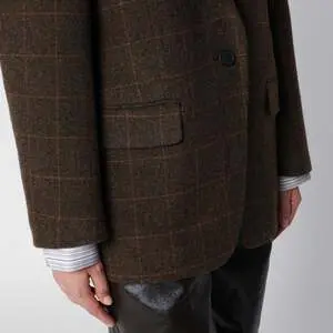 RÓHE Checked Wool Oversized Blazer