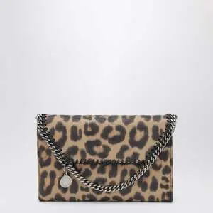 Stella McCartney Falabella Leopard-print Crossbody Wallet Bag