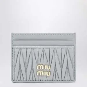 Miu Miu Pearl Matelassé Nappa Leather Card Holder