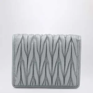 Miu Miu Pearl Matelassé Nappa Leather Wallet