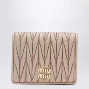 Miu Miu Powder Matelassé Nappa Leather Wallet