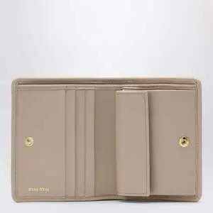Miu Miu Powder Matelassé Nappa Leather Wallet