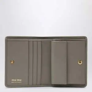 Miu Miu Pumice Matelassé Nappa Leather Wallet